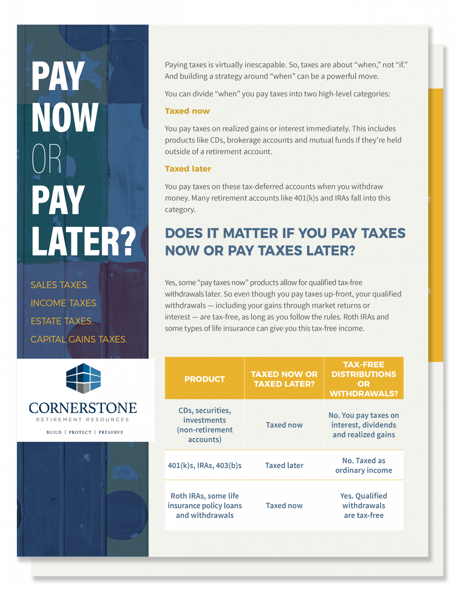 Home - Cornerstone Retirement Resources